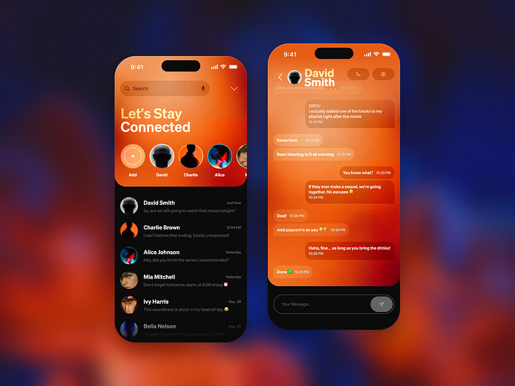 Chat App Concept by Jean Rei Design on Dribbble