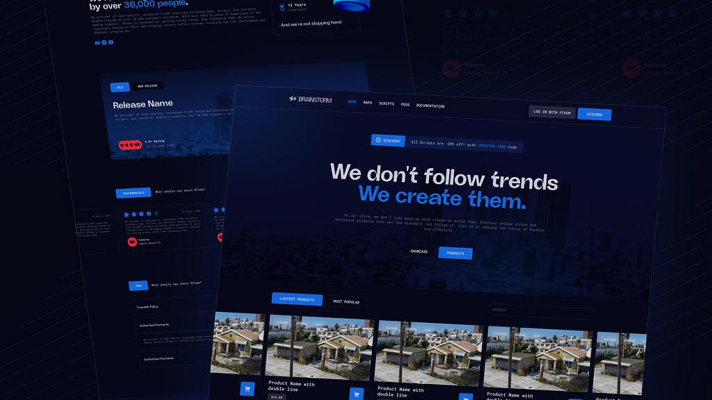 Custom Tebex UI - FiveM Script Shop Design by Valkyrae® on Dribbble