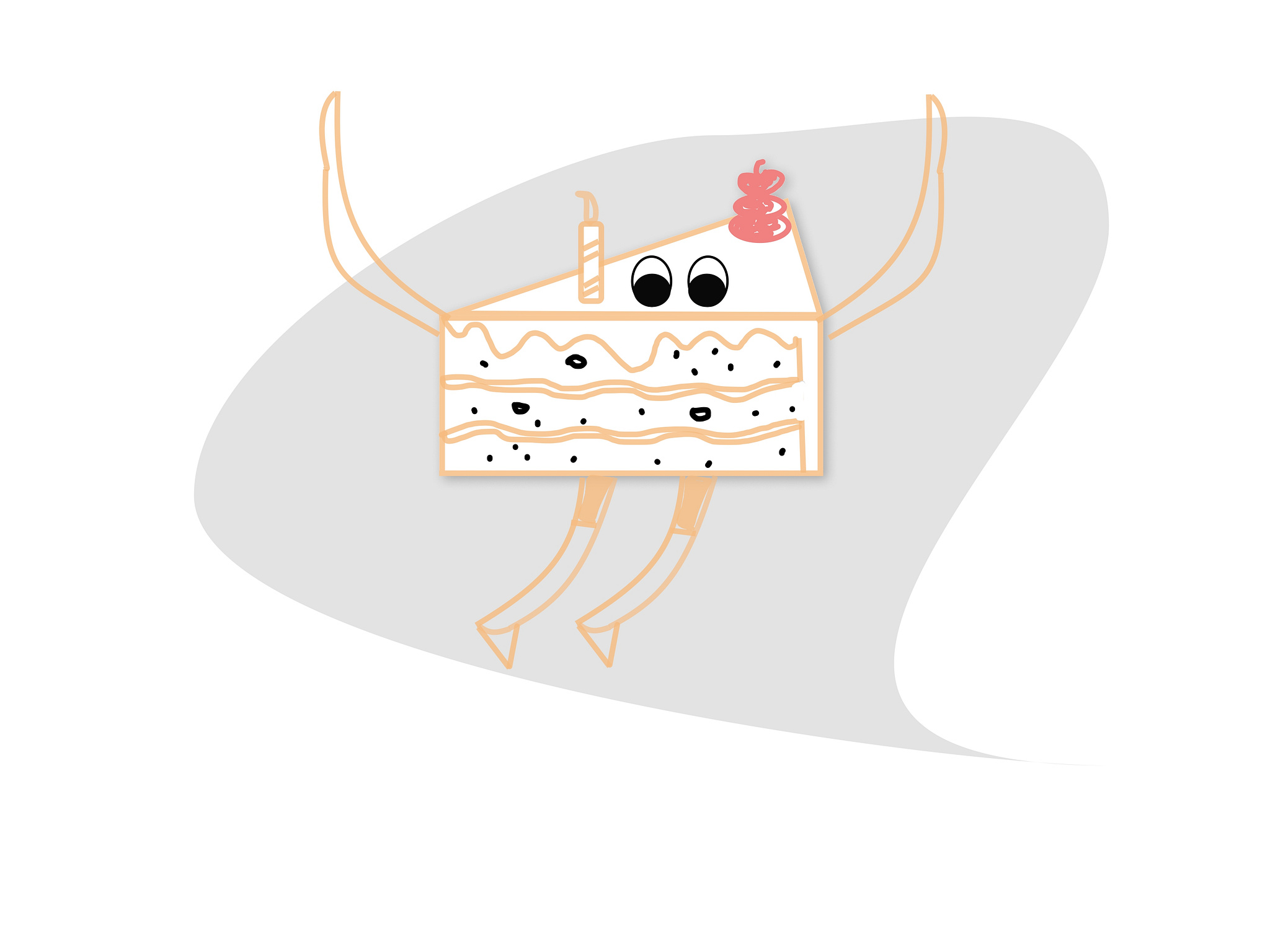 Flying cakes logo by DesignSkillsMatters on Dribbble