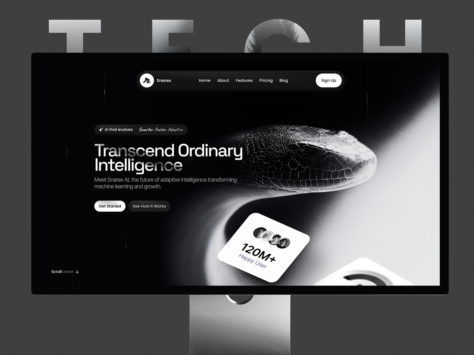 Tech Startup web header by Hridoy for Zain's Studio on Dribbble