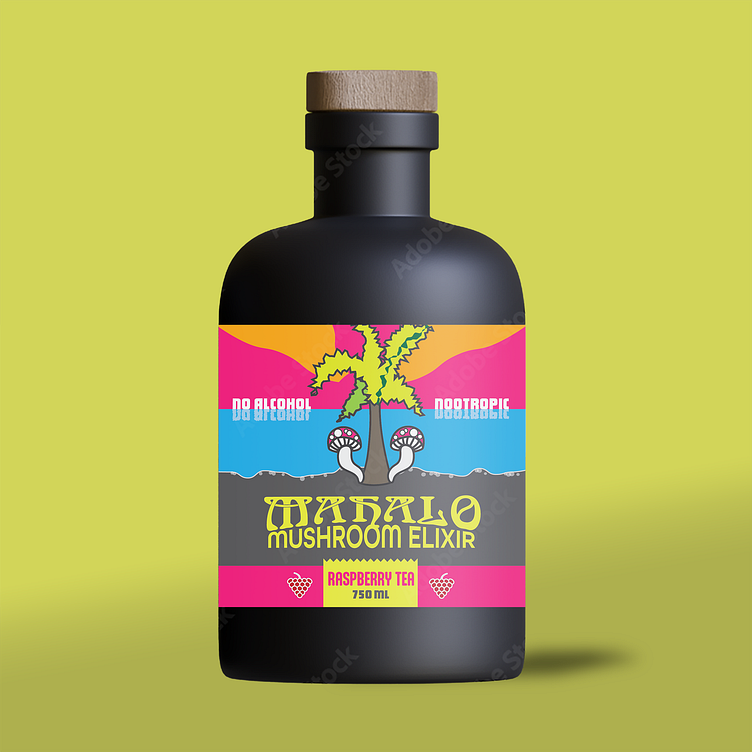 Nootropic Tea Label Concept by Steinar on Dribbble