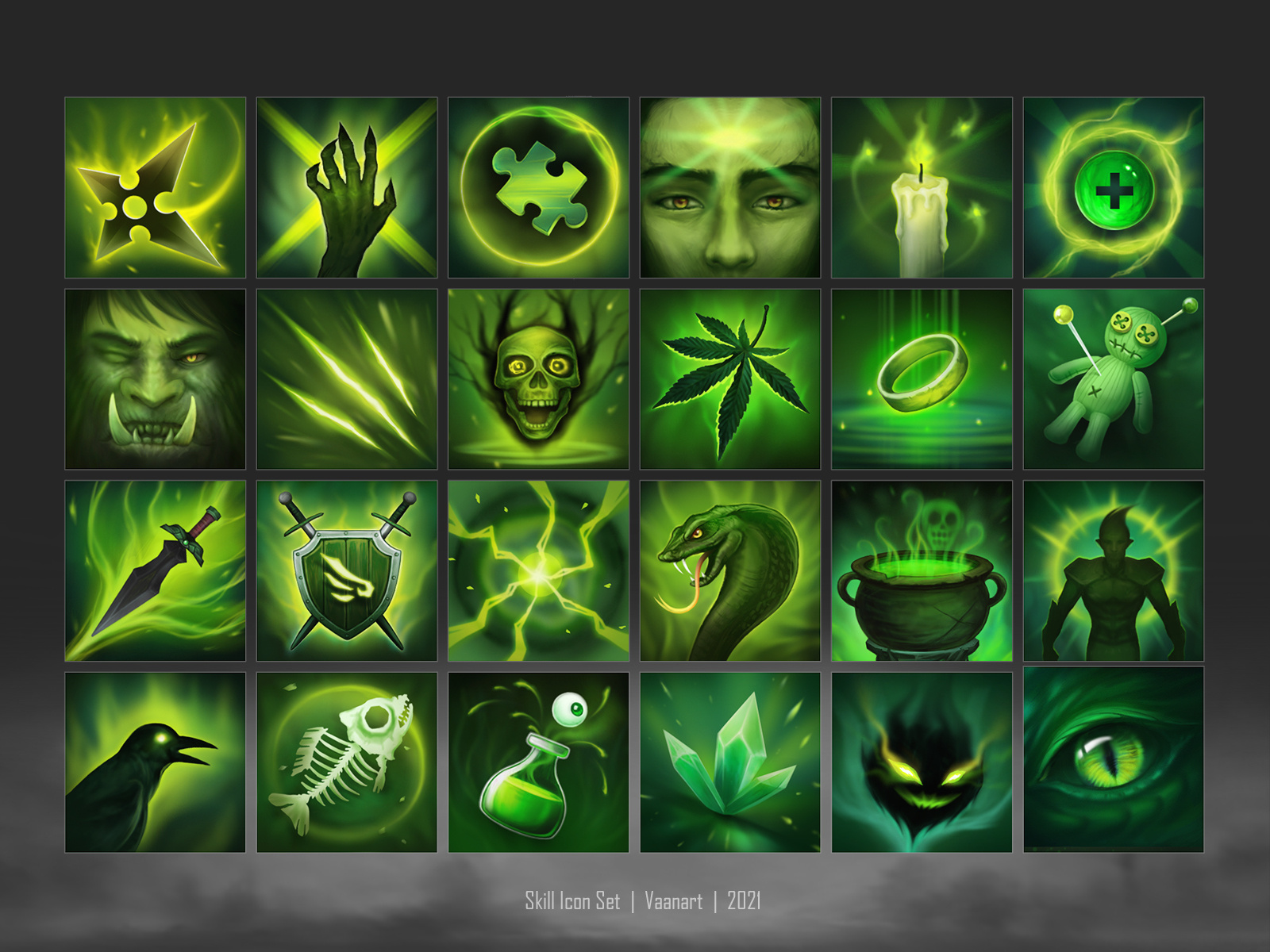 Skill Icon Set | Game Art by Vaanart | Artist on Dribbble