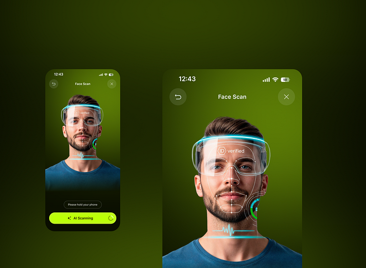 Clony AI – Face Scan Mobile App by Tanvir Rahman on Dribbble