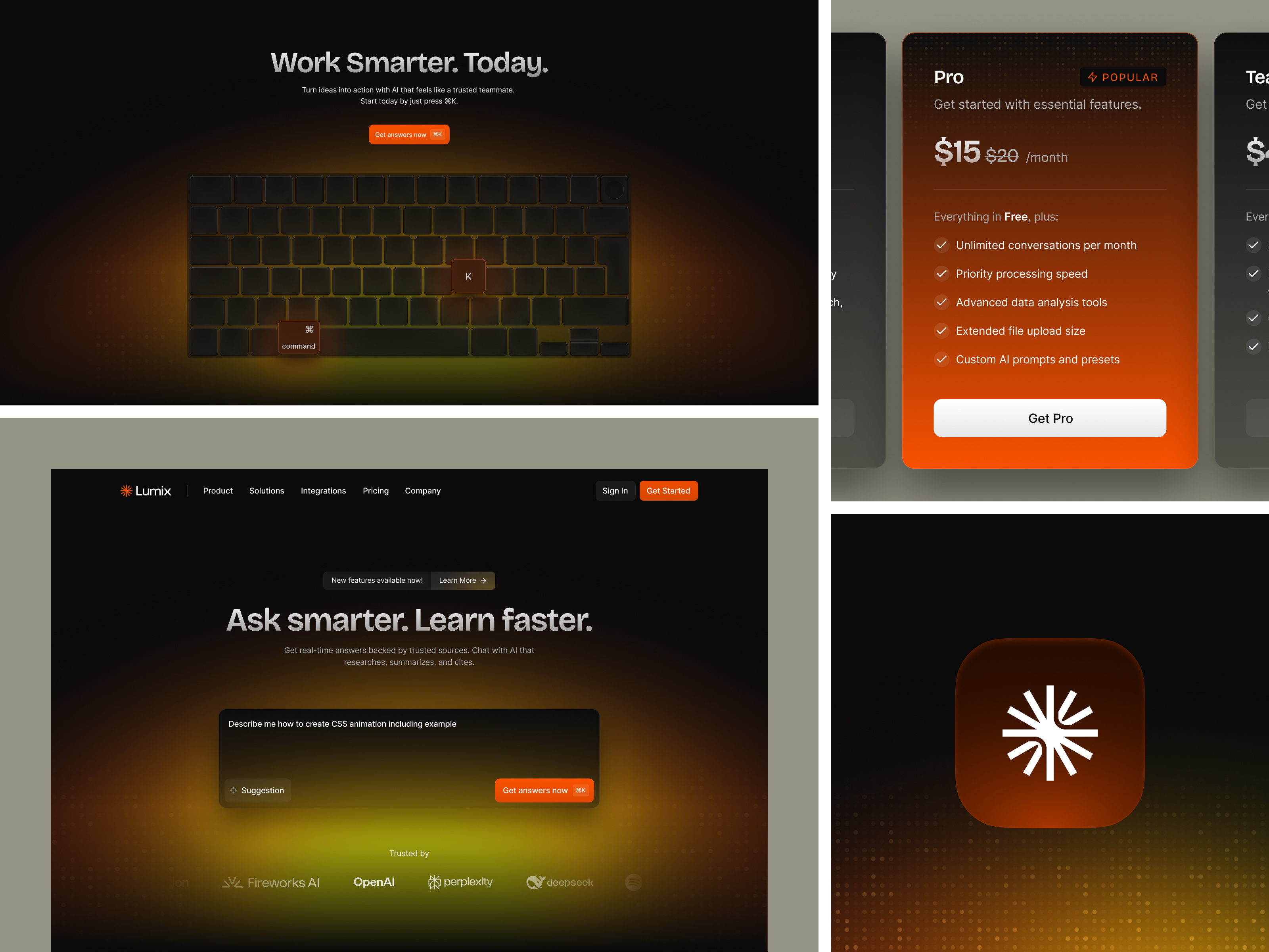 Lumix - AI Platform Landing Page by Barly Design for Uxerflow on Dribbble