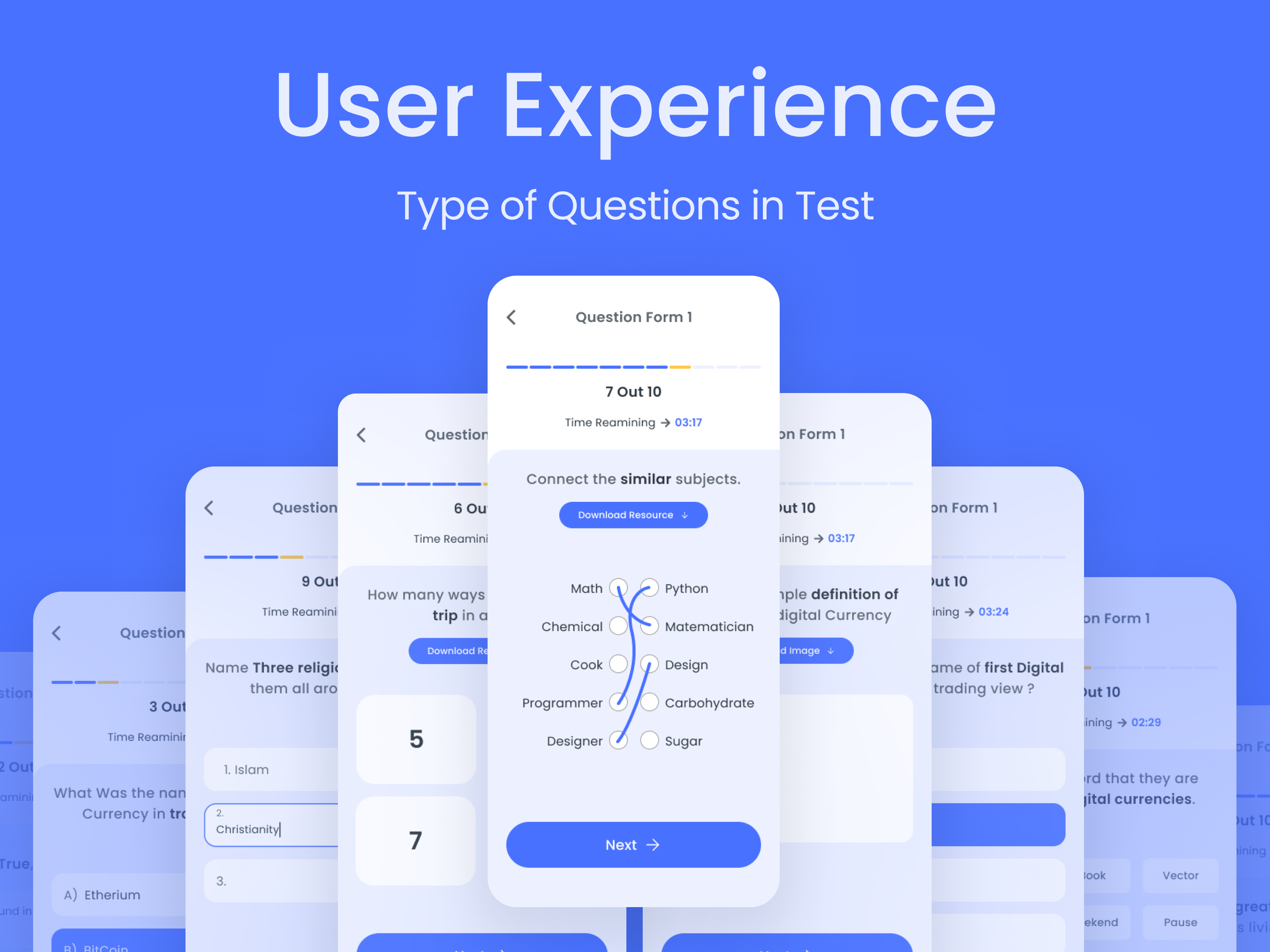 User Experience Course application UI Kit by Habib Bahrami on Dribbble
