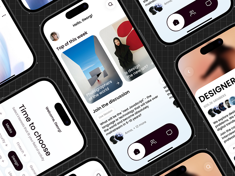 Social Media Mobile iOS App Redesign by Purrweb UI/UX Agency on Dribbble