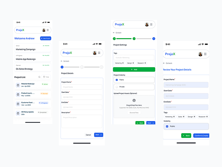 Project Creation by Favor Adeosun on Dribbble
