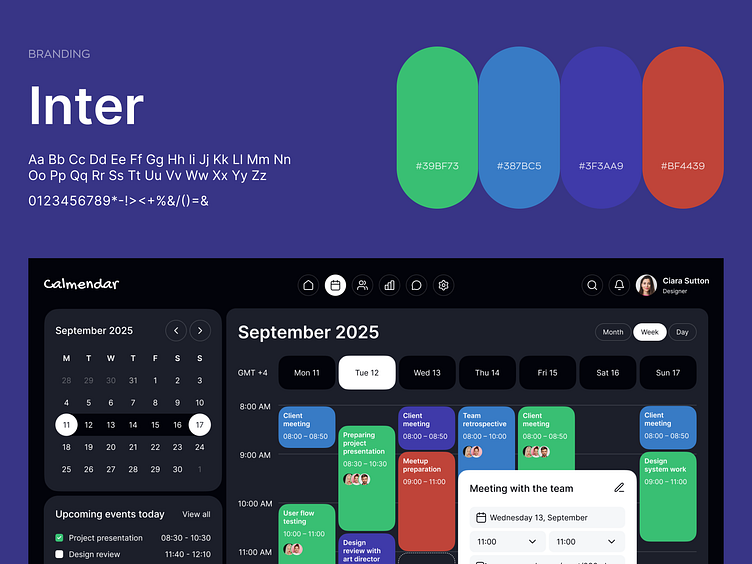 Calendar Dashboard SaaS Web App by Ronas IT | UI/UX Team on Dribbble