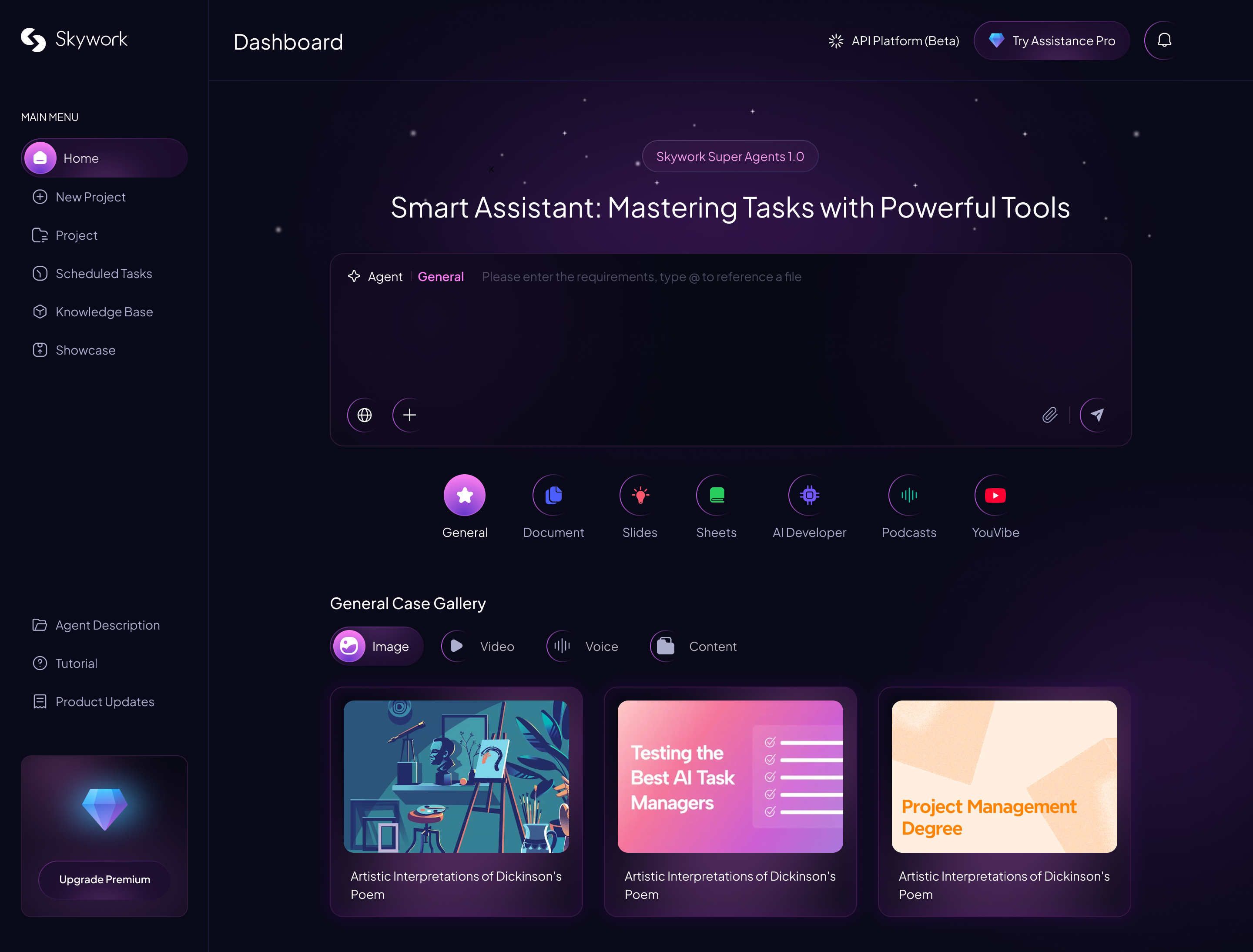 AI Smart Assistant Dashboard Design by Kazi Mithu on Dribbble