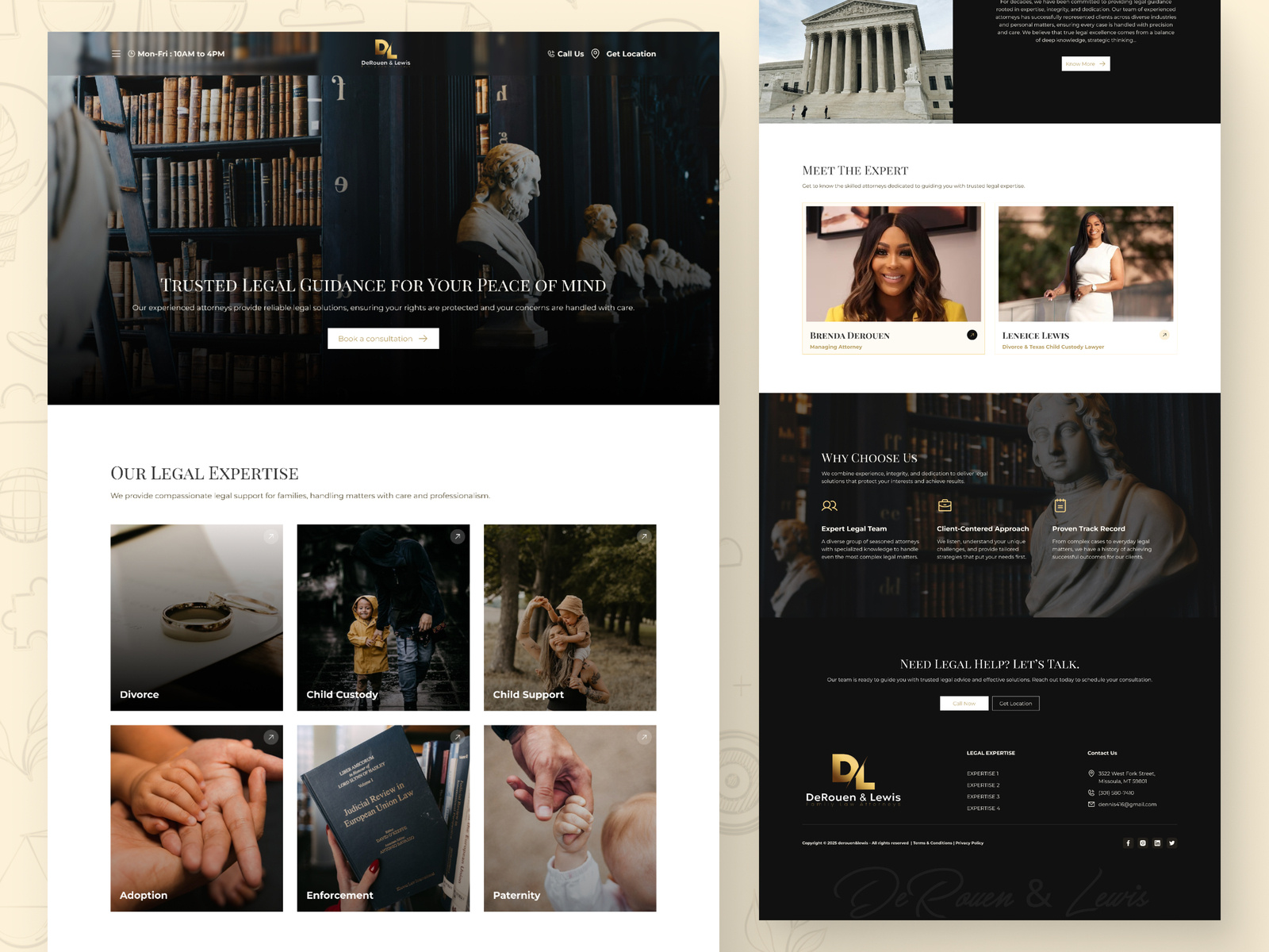 Law Firm Website Design by Coder Scotch Technologies on Dribbble
