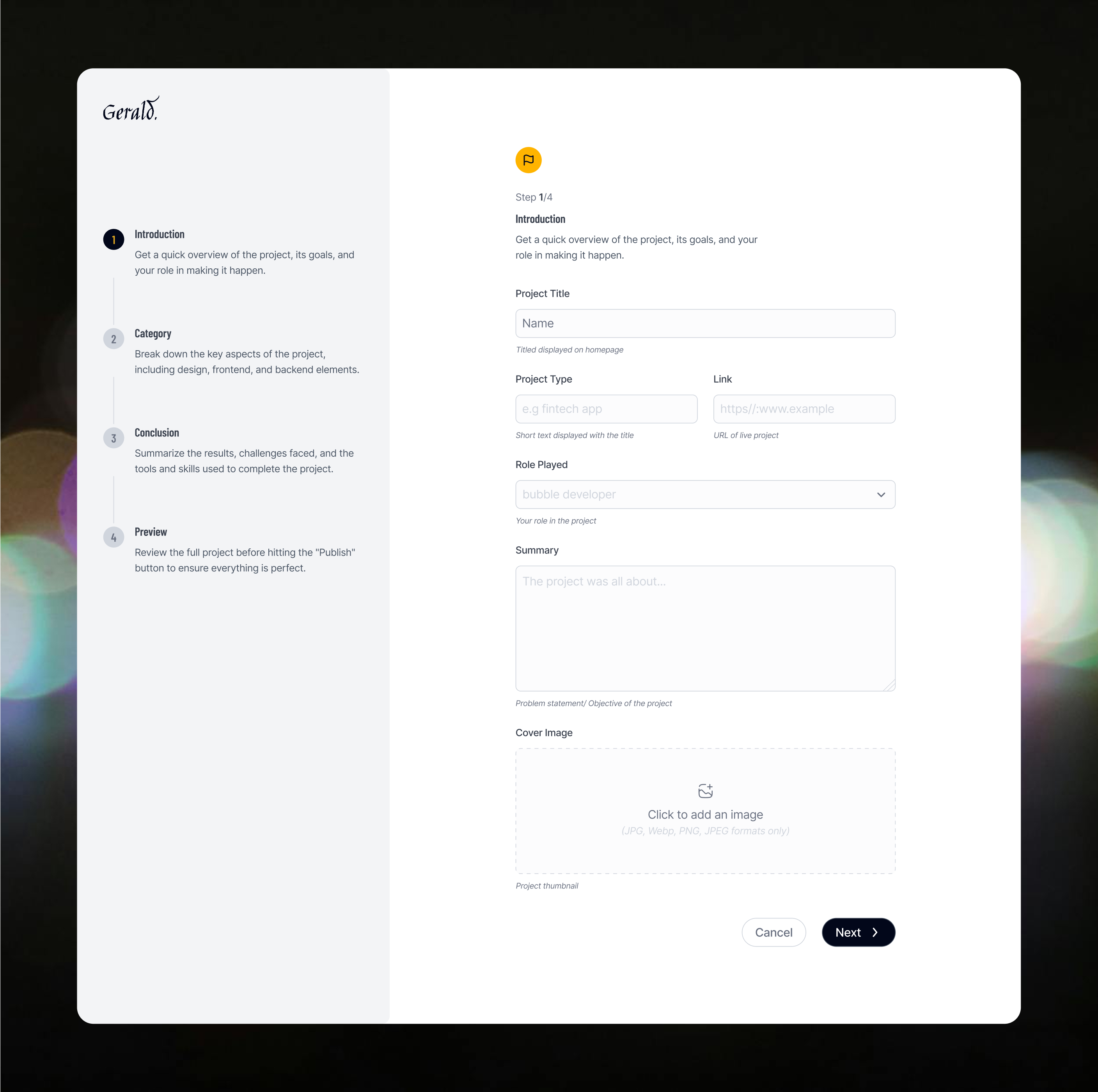 Multi-step Form by Gerald on Dribbble