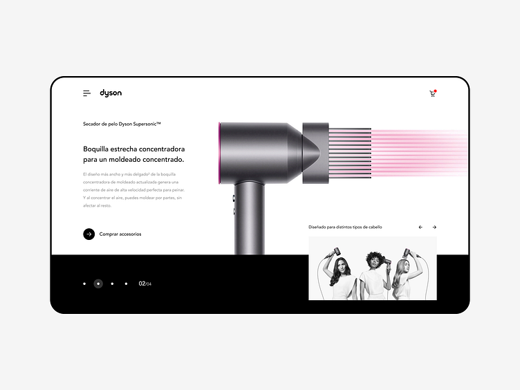Dyson Product Page Concept by Jesús Blázquez on Dribbble