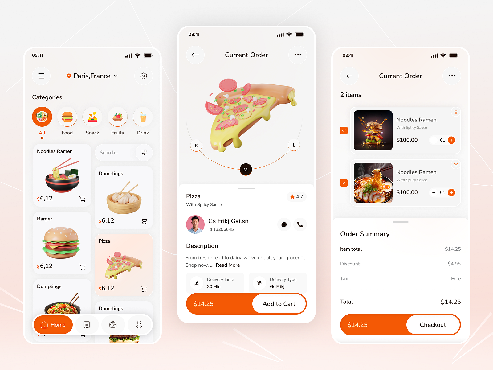 Food App Design by UIX Liakat on Dribbble