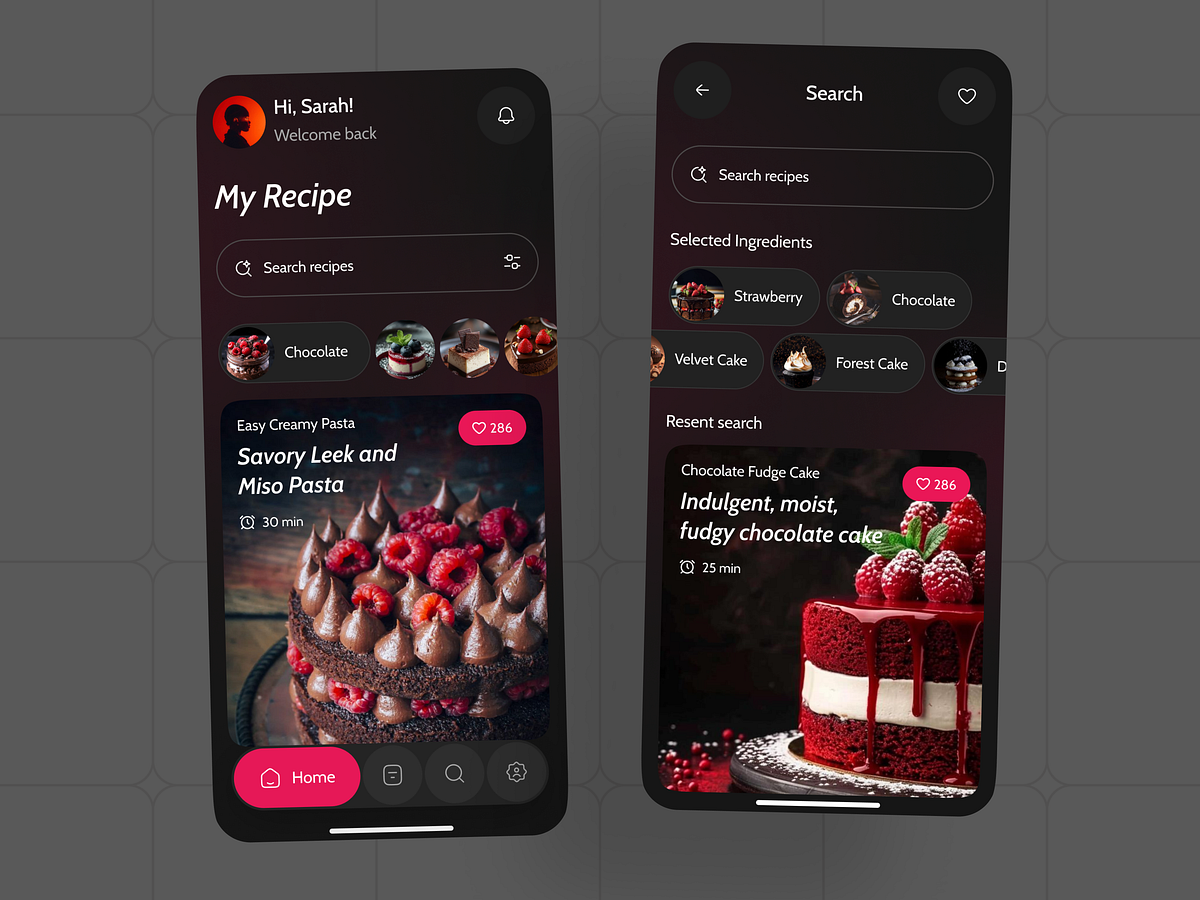 AI Home Recipe Assistant – Mobile App UI Design by Ruhul kabir on Dribbble