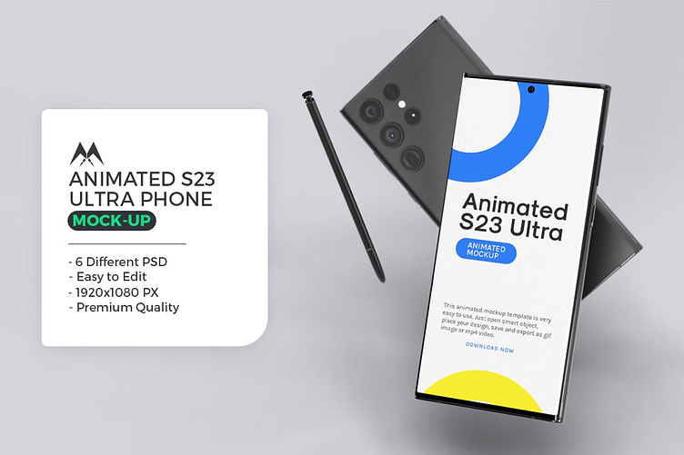 Animated S23 Ultra Mockup Set by Isabella Frank on Dribbble