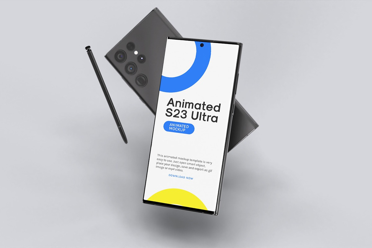 Animated S23 Ultra Mockup Set by Isabella Frank on Dribbble