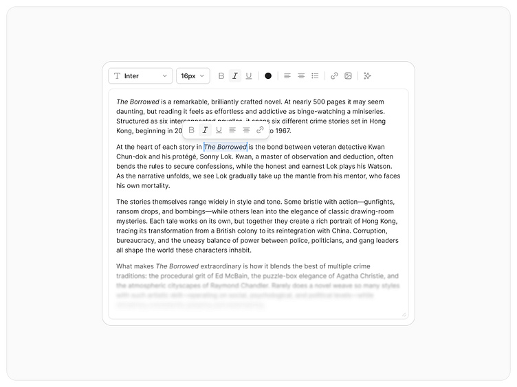 Rich text editor — Untitled UI by Jordan Hughes® on Dribbble