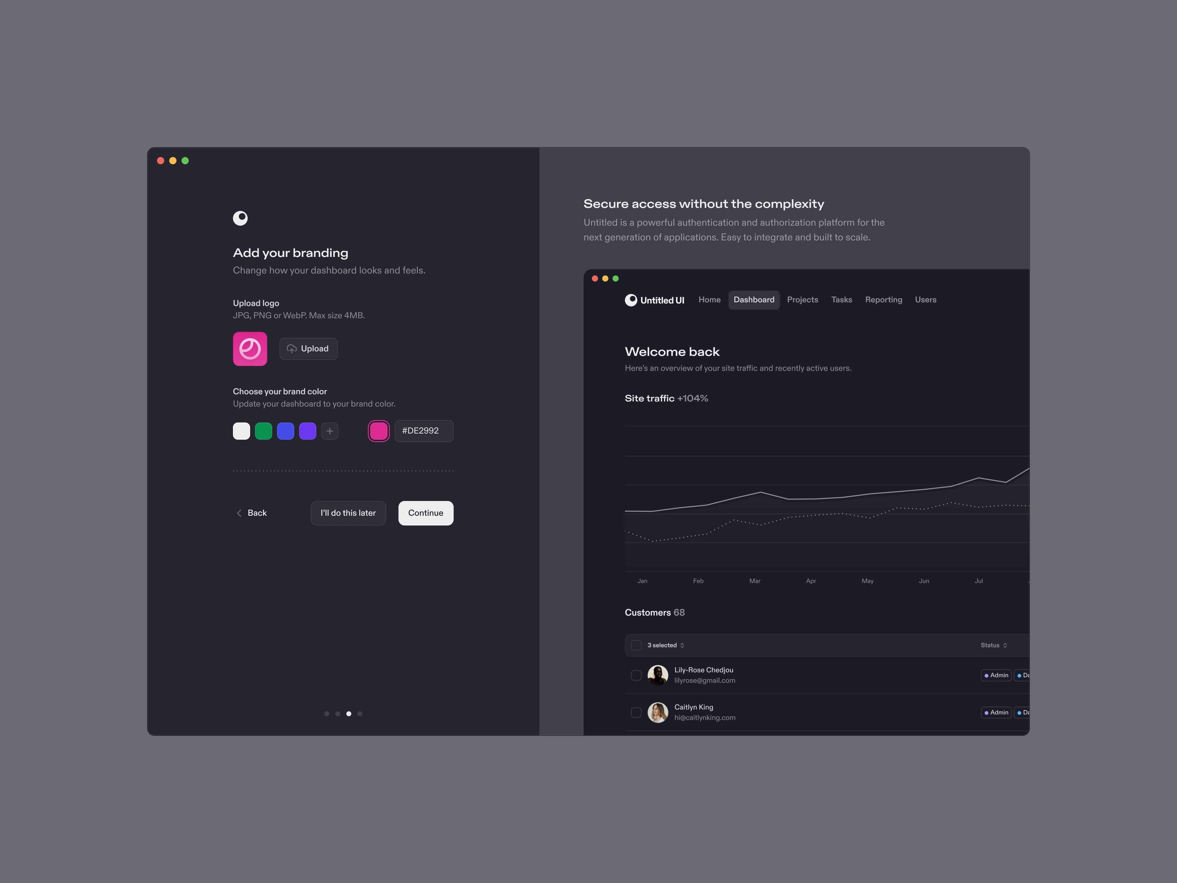 Auth screens — Untitled UI by Jordan Hughes® on Dribbble