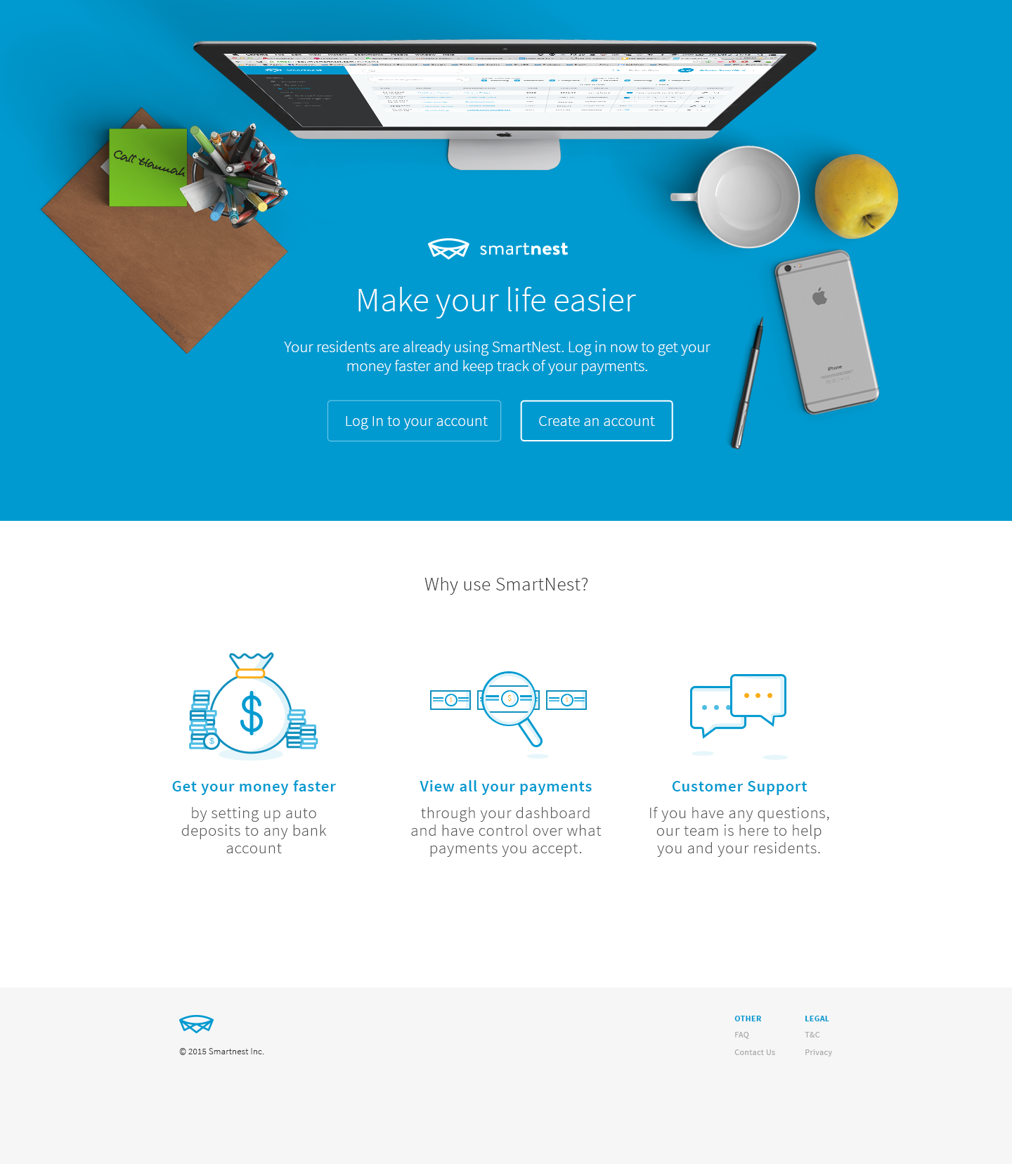 Smartnest Landing Page by Christel Kemp on Dribbble