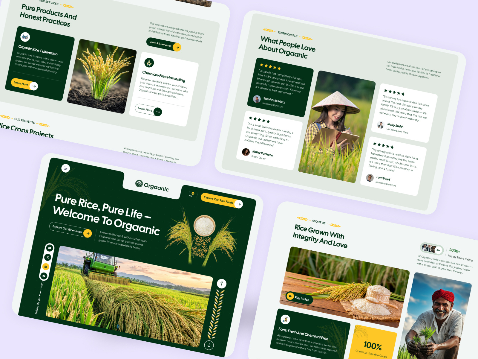 Agriculture Rice Corps Website Design by FleexStudio | Web Design ...