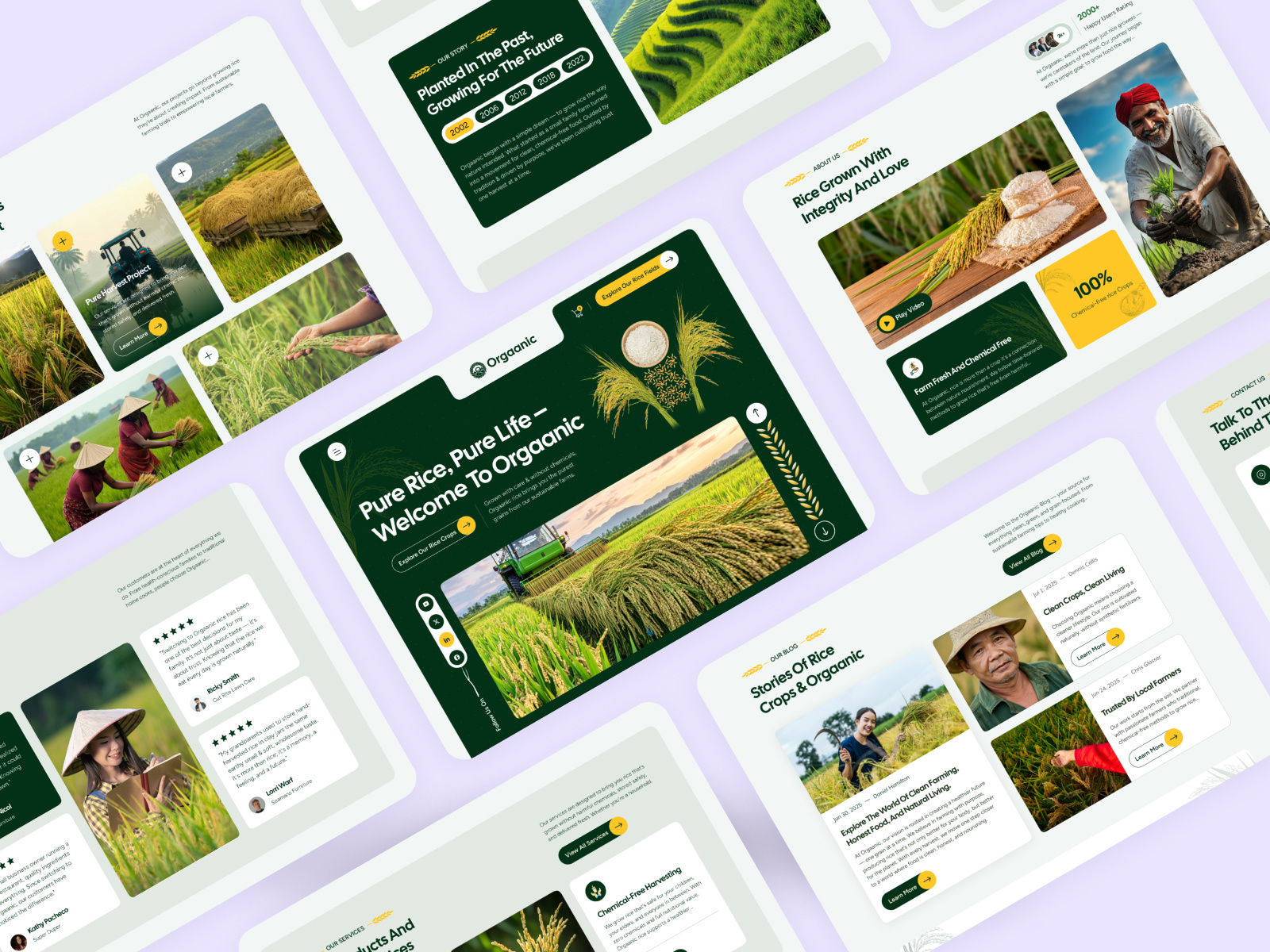 Agriculture Rice Corps Website Design by FleexStudio | Web Design ...