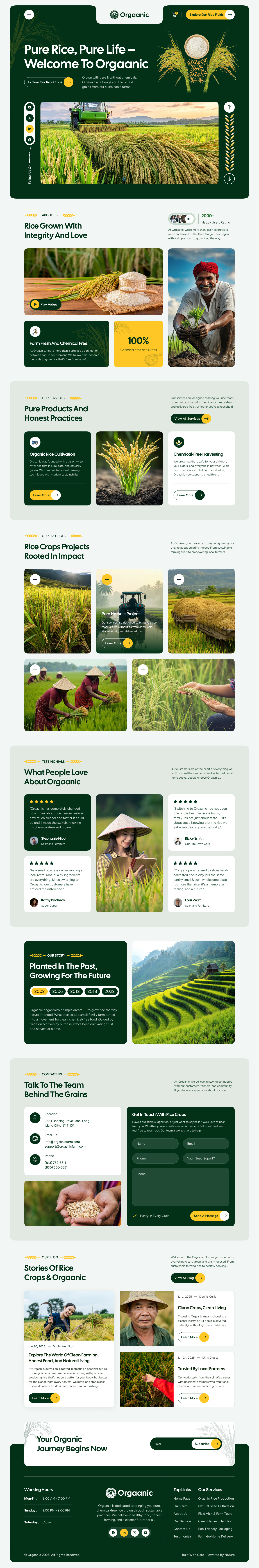 Agriculture Rice Corps Website Design by FleexStudio | Web Design ...