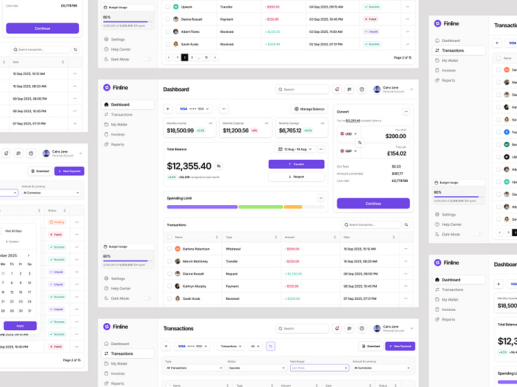 Finline - Financial Dashboard by Unpixel UI/UX for Unpixel Design on ...