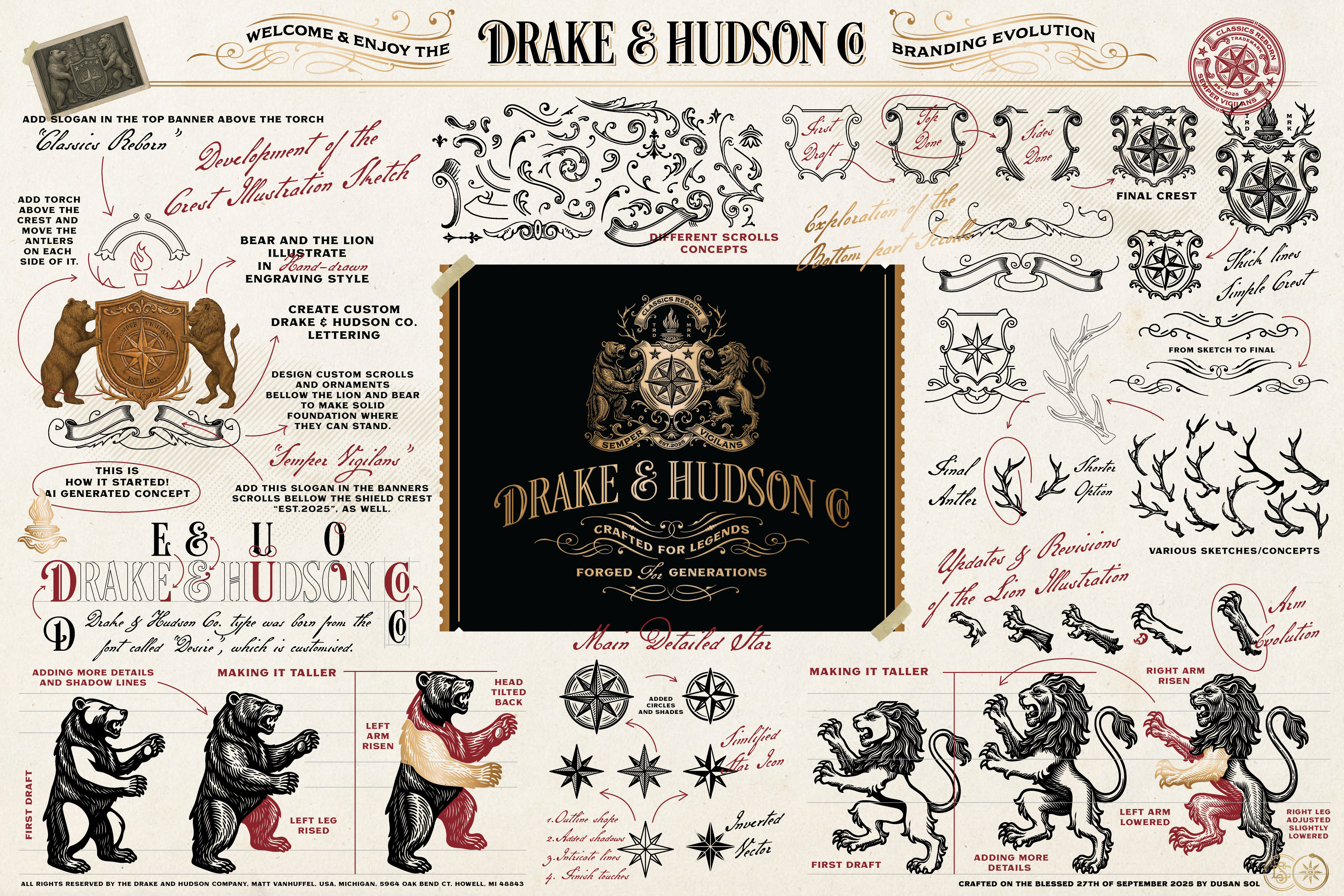 Drake & Hudson Co. by Dusan Sol on Dribbble