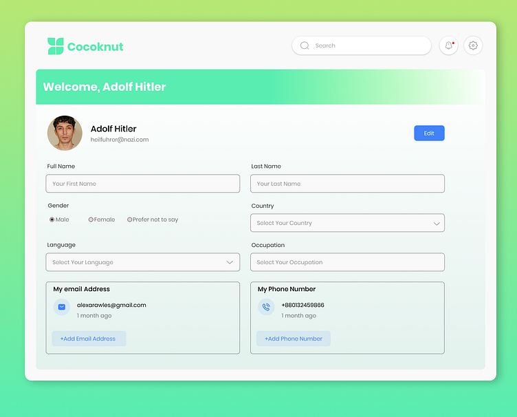 User Profile Design: Clean, Intuitive, and Conversion-Focused by MD AL ...