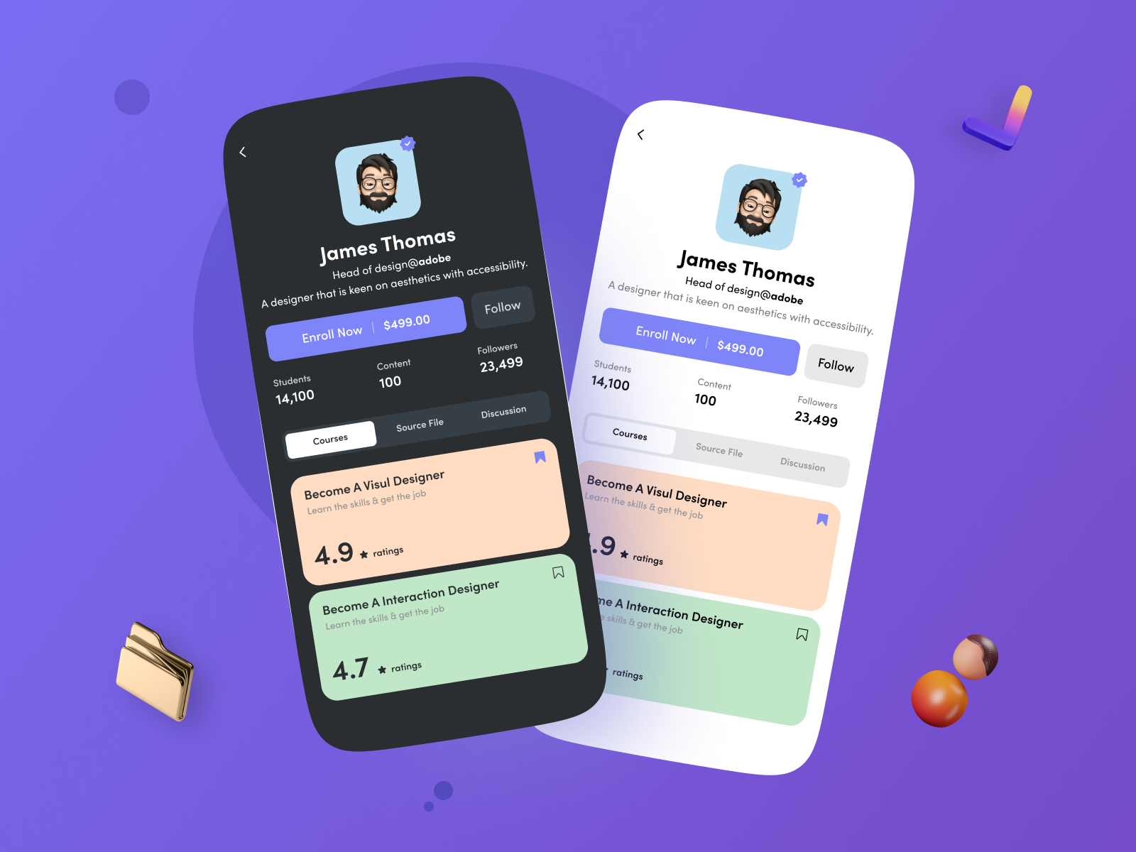 User Profile Mobile screen by gaurav tyagi on Dribbble
