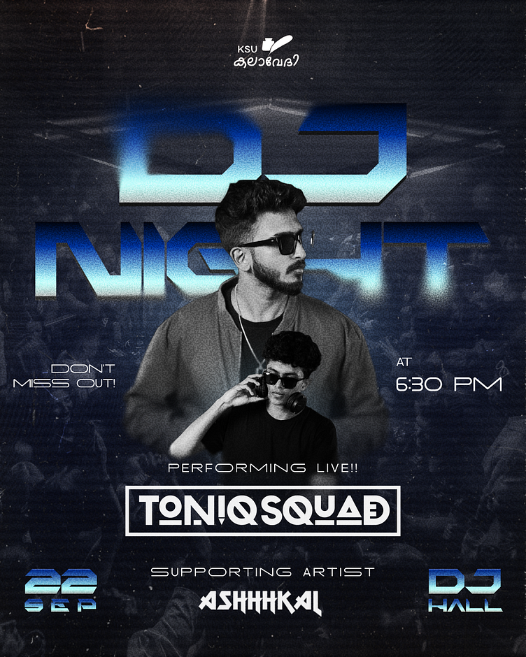 DJ Event Poster by Shravan Pandala on Dribbble