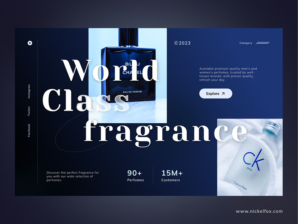 Perfume Landing Page designs, themes, templates and downloadable ...