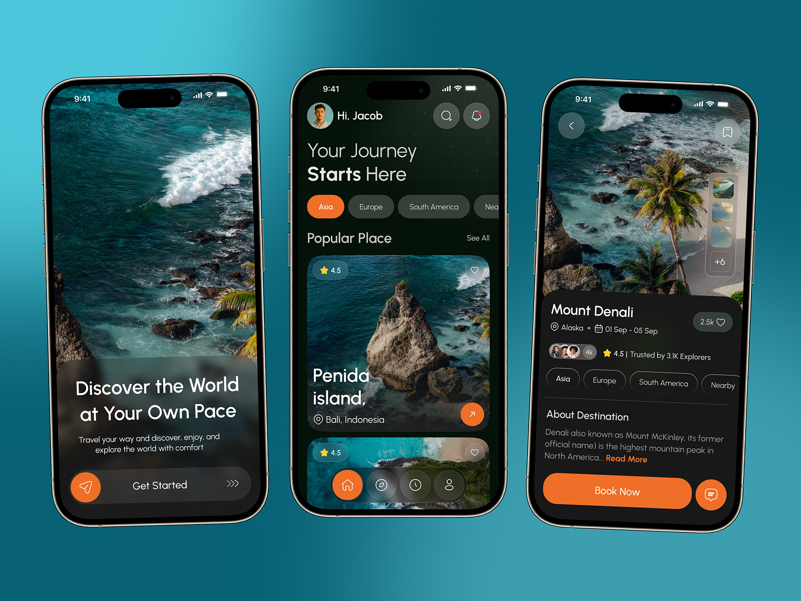Travel Booking Mobile App UI Design by Jahid hasan 🔥 on Dribbble