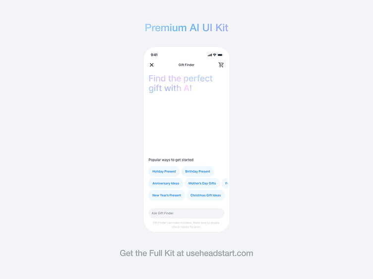 Featured UI: AI Chat by Headstart UX on Dribbble