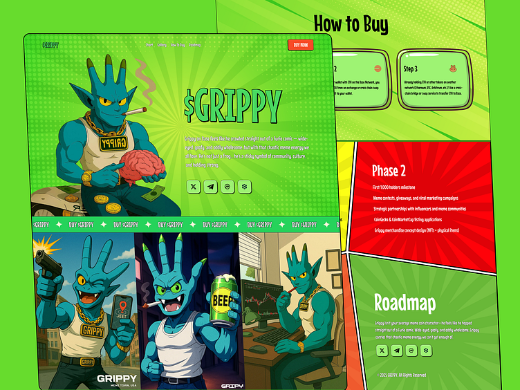 Meme coin website by UX SAJIB on Dribbble