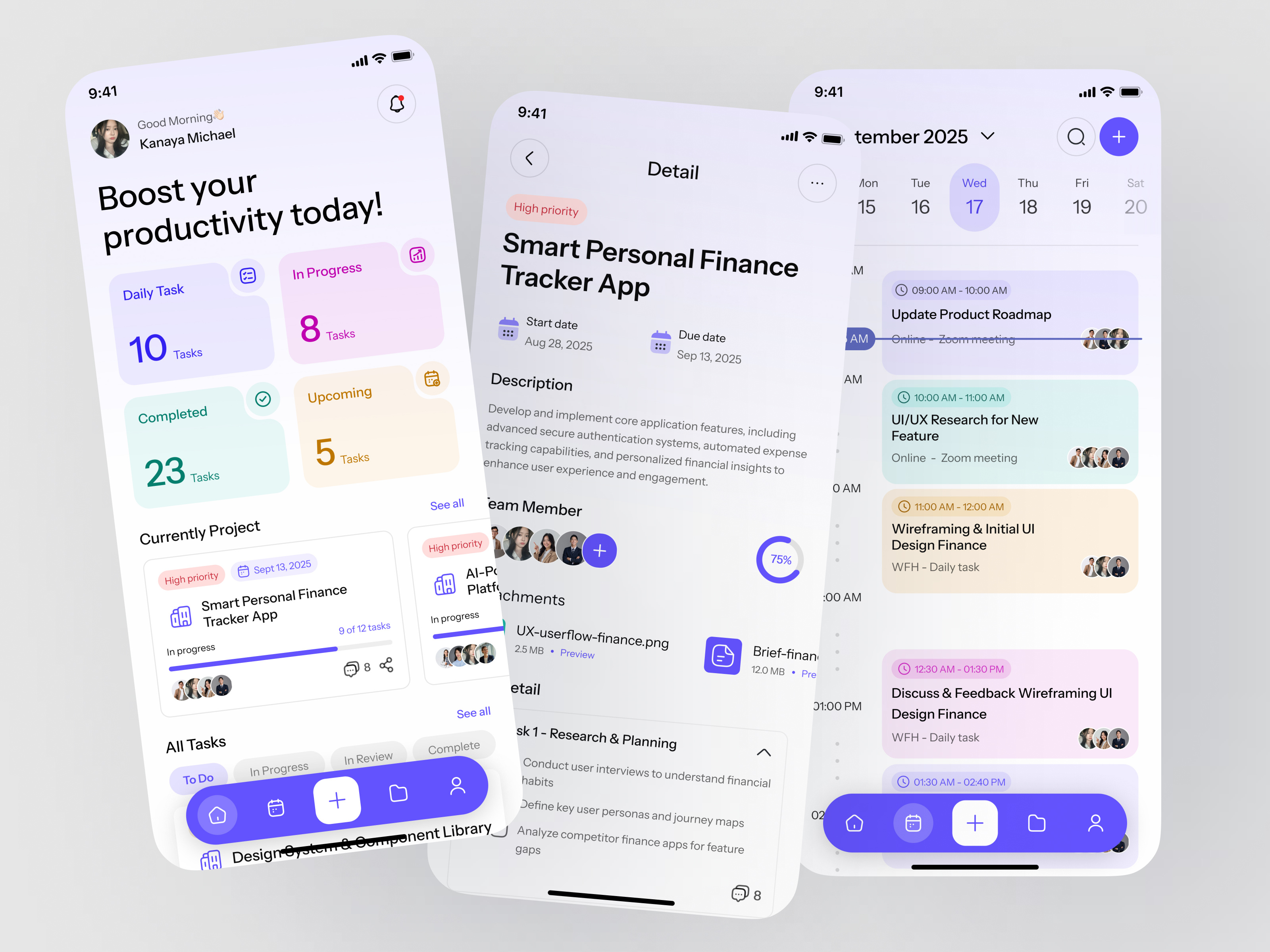 Taskly - Task Management App by Auranisa Valent for Agensip UI UX ...