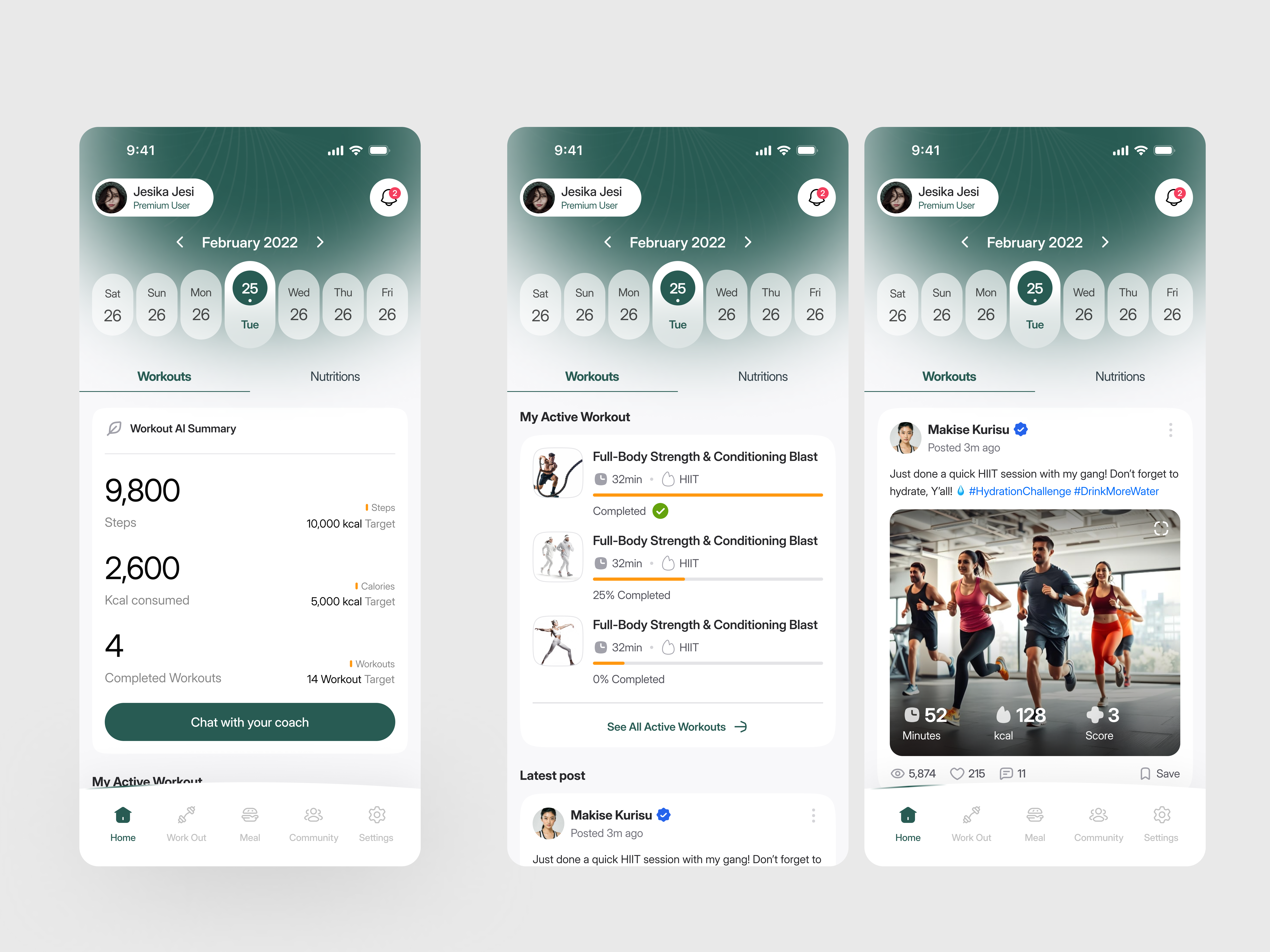Fitness Nutrition App Design by Orbix Studio | Healthcare & MedTech for ...