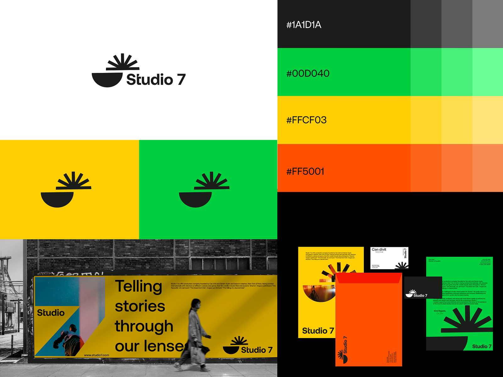 Studio - 7 logo and brand identity by Dhaval V. on Dribbble