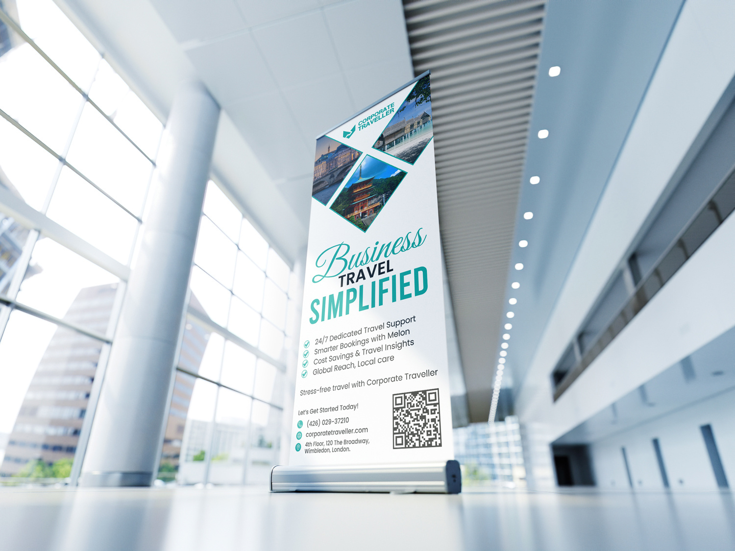 Custom Pull up Banner | Modern Roll up Banner Design by Md Nesar Ahmod Uzzol on Dribbble