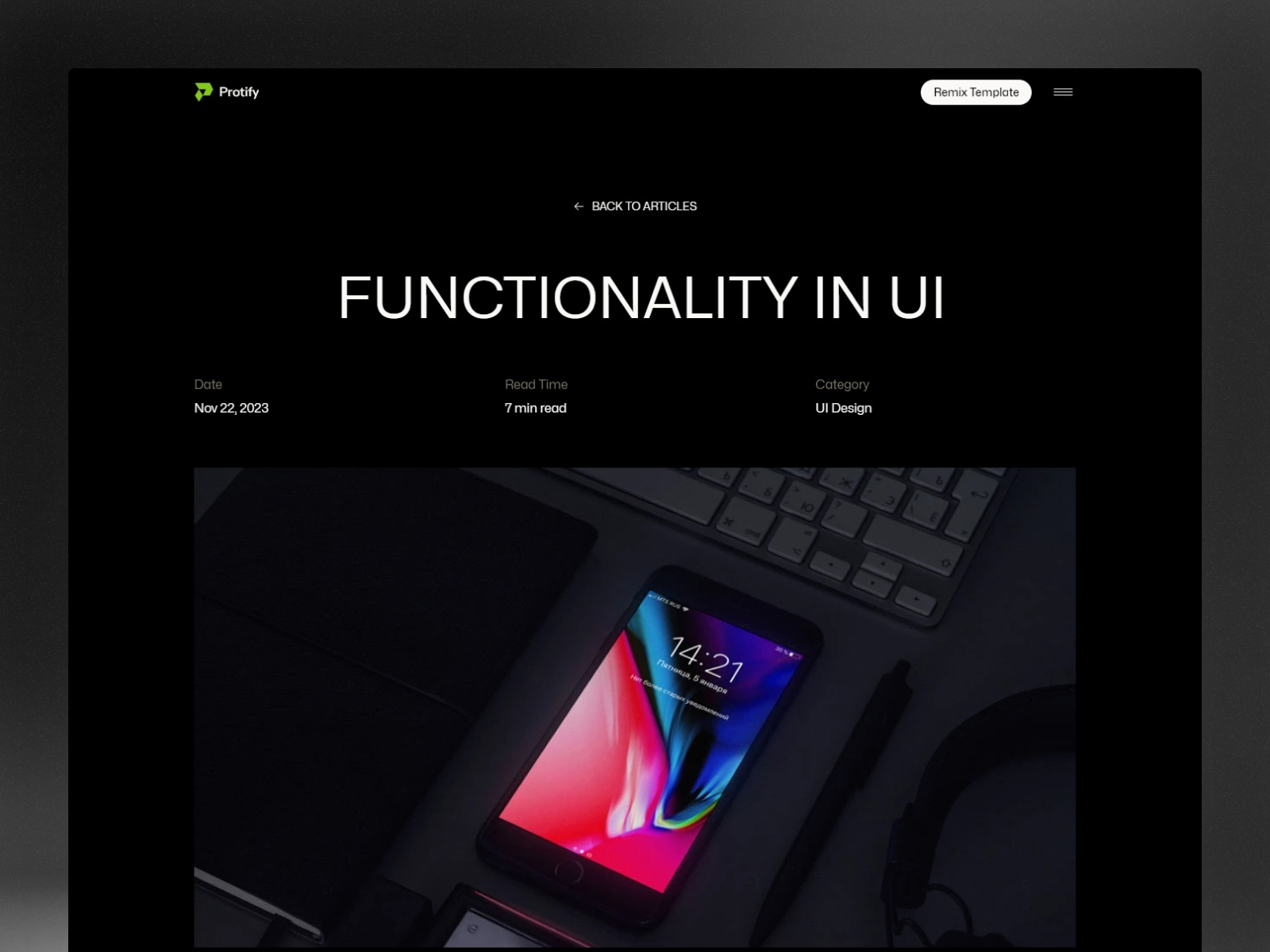 Free Protify by Craftwork on Dribbble