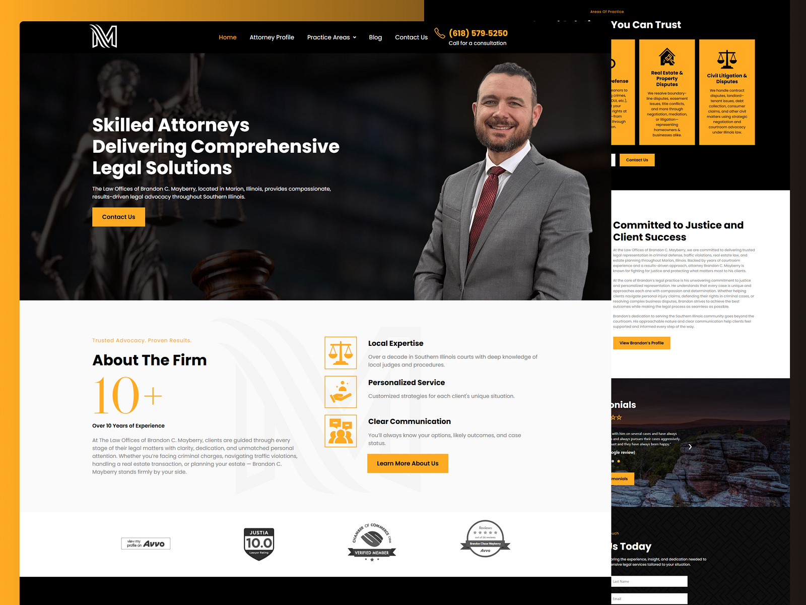 Brandon Law Website by Bayejid Hawlader on Dribbble