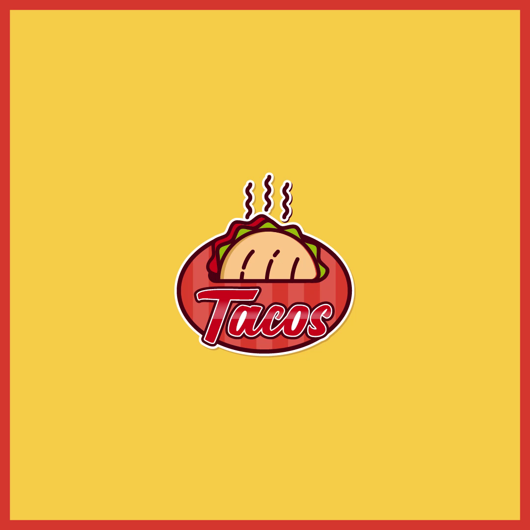 TACOS – Minimal Logo Design with Taco Icon by Make Patel on Dribbble