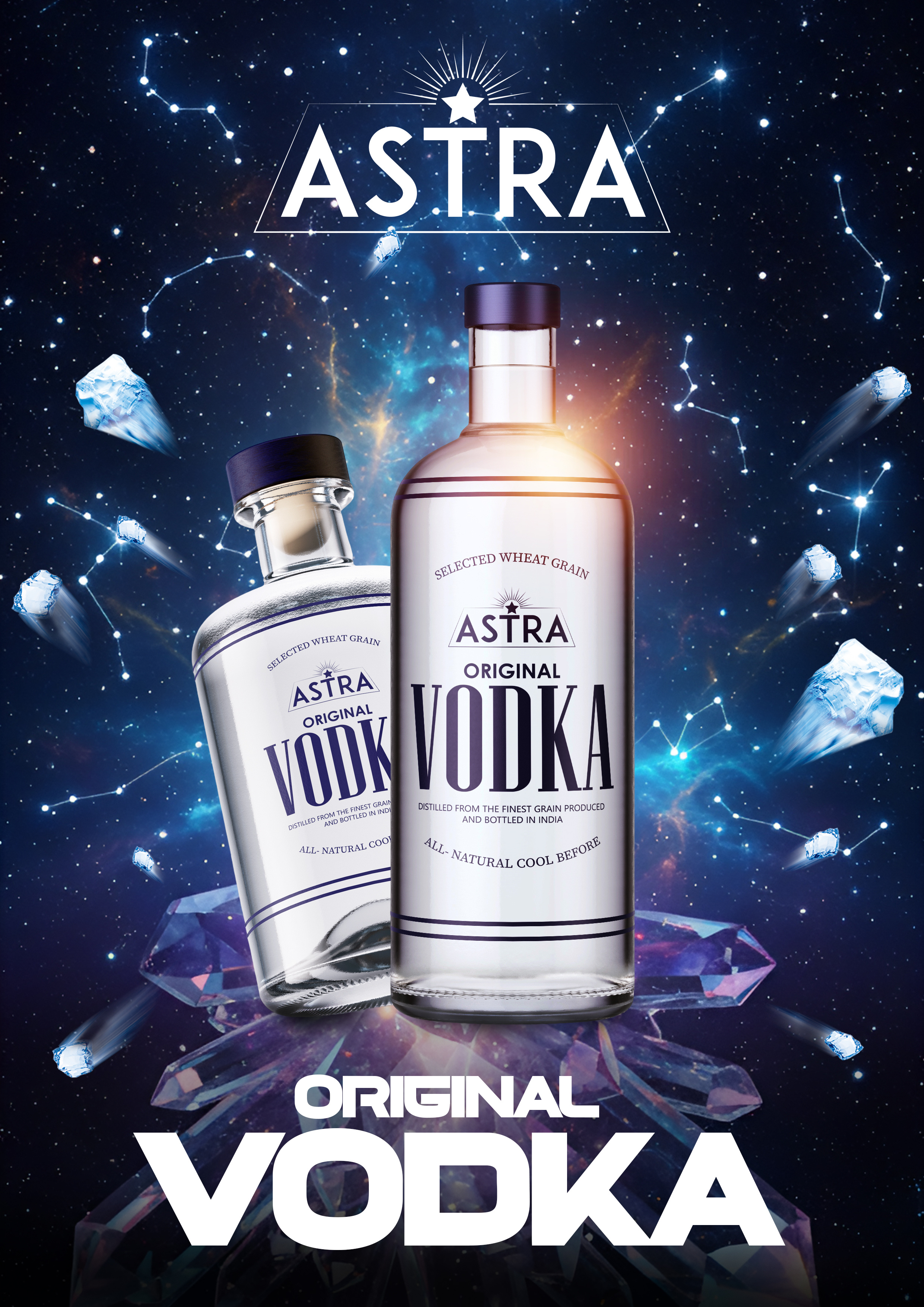 ASTRA – A premium vodka brand design project by Snap Design on Dribbble