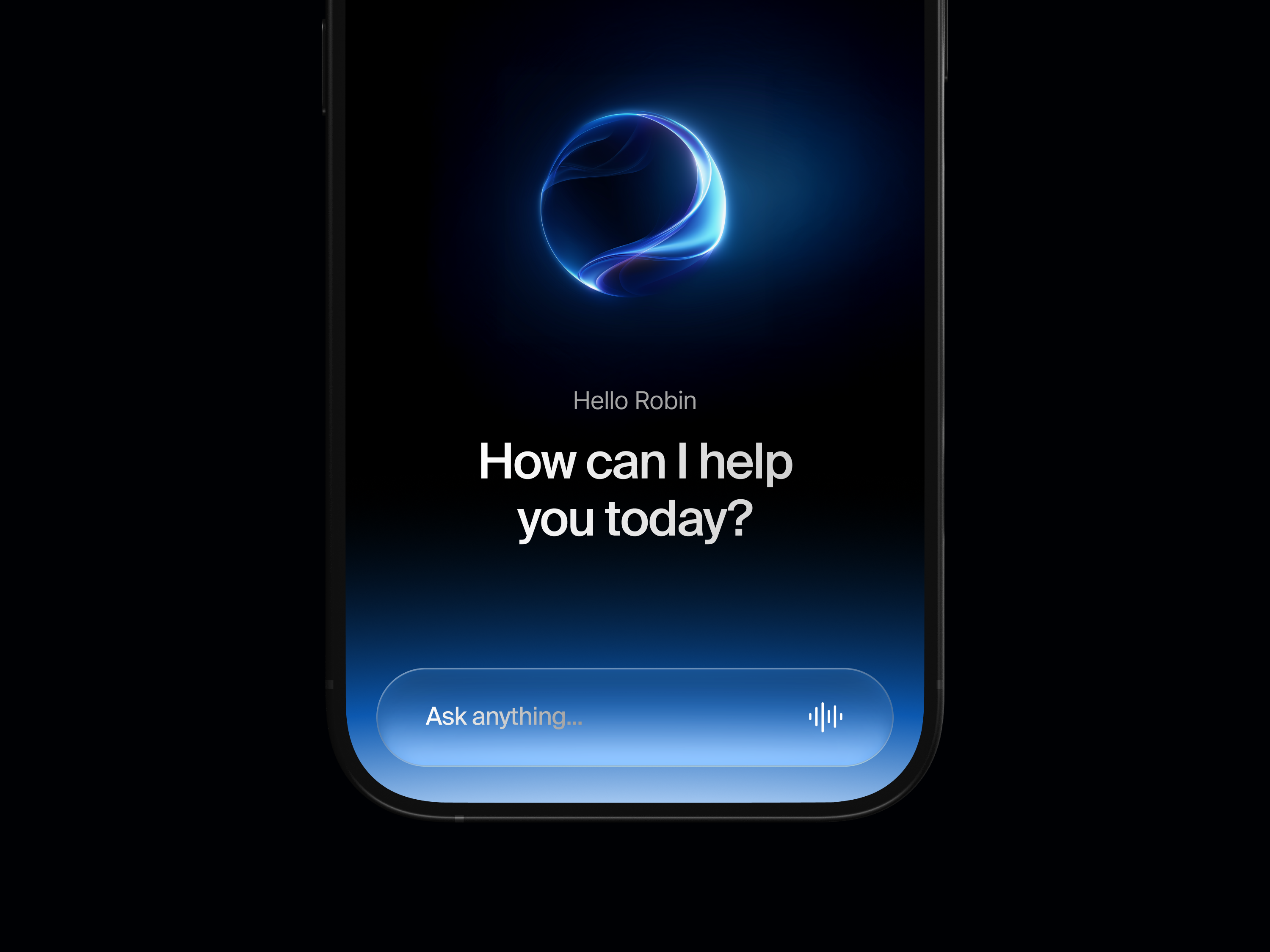 AI assistant motion mobile visual by Robin Holesinsky for rh.design on ...
