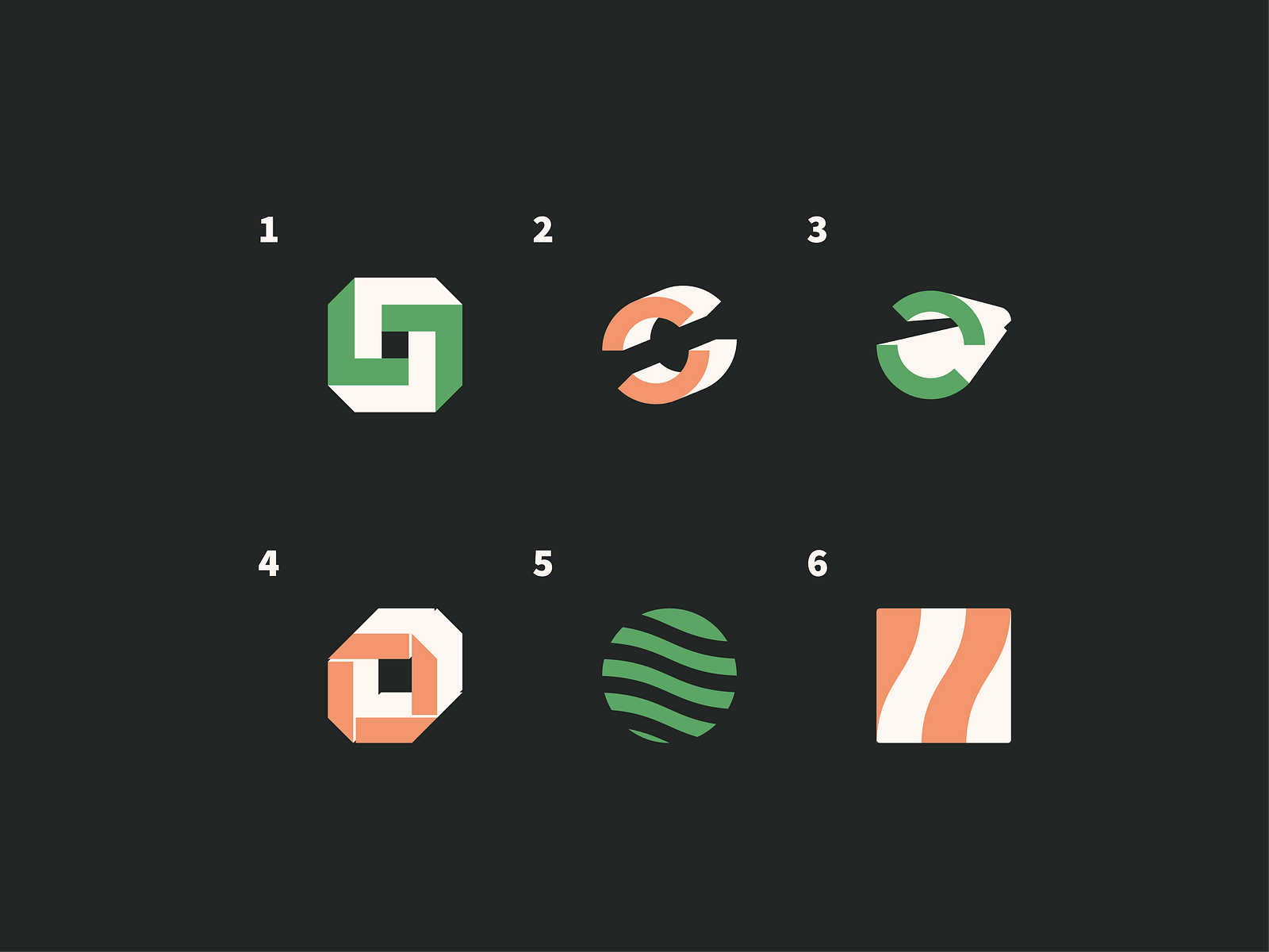 abstract logo marks by Dmitry Tikhonchuk on Dribbble