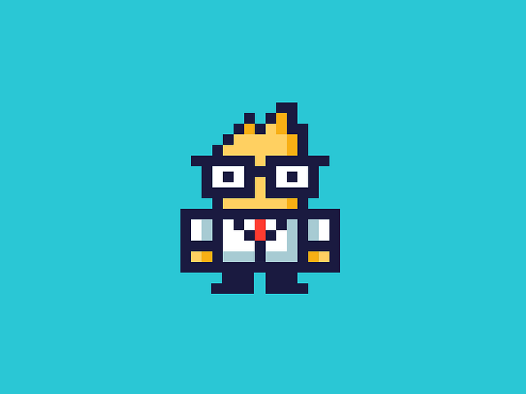 Professor Pixel Mascot Logo by Alfrey Davilla | vaneltia on Dribbble