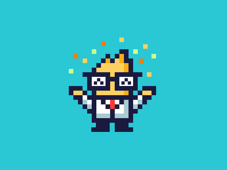 Professor Pixel Mascot Logo by Alfrey Davilla | vaneltia on Dribbble