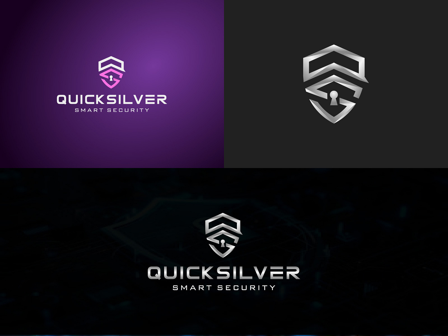 Quicksilver Smart Security Logo – Shield & Keyhole by Markistry on Dribbble