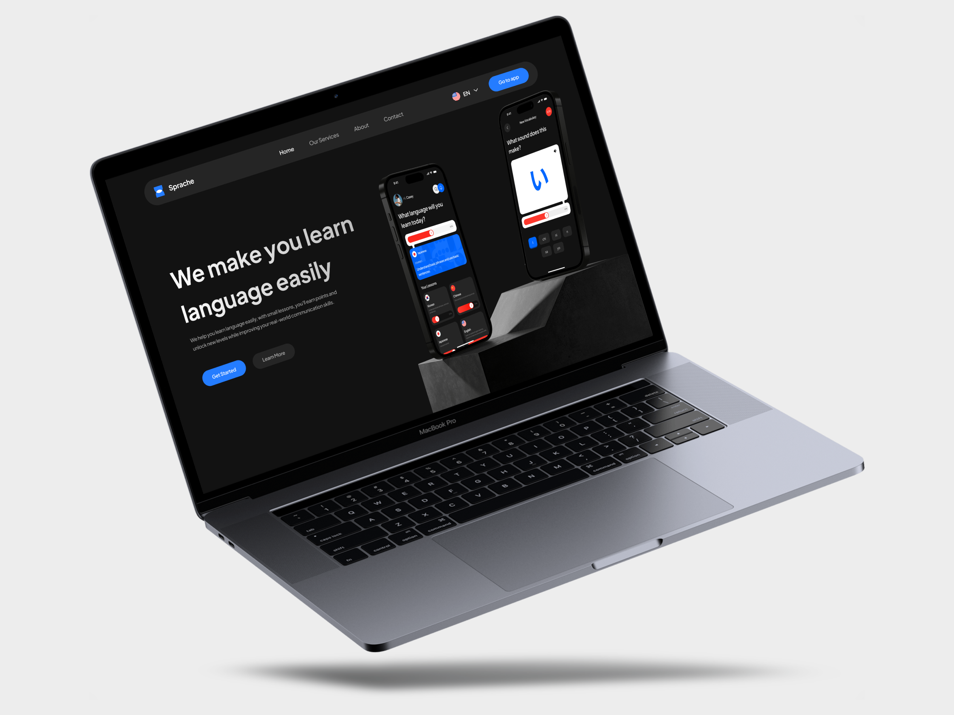 Sprache - Language Learning Landing Page by Rizki 🌱 for Nija Works on ...