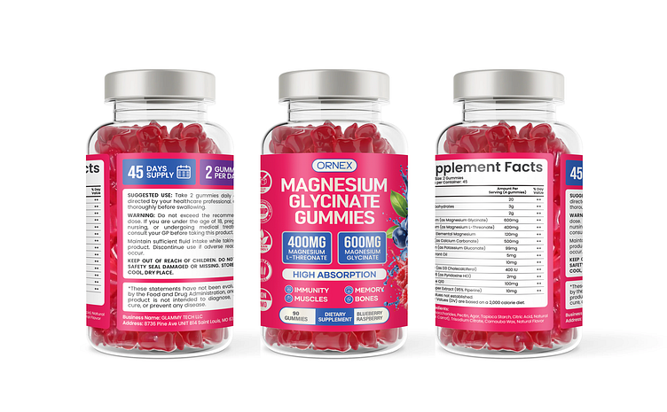 Minimalist Supplement Gummies Label Design by Rashed Khan for Nestive ...